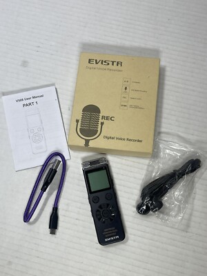 EVISTR 8gb + 32gb Digital Voice Recorder Voice Activated Recorder ...