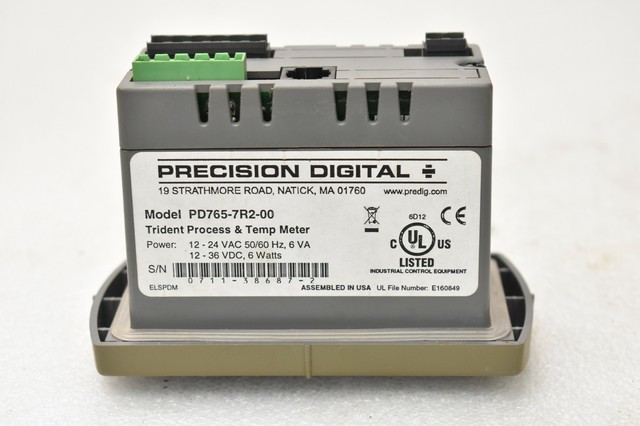 Precision Digital Pd765-7r2-00 Trident Process and Temp Meter DC Power ...
