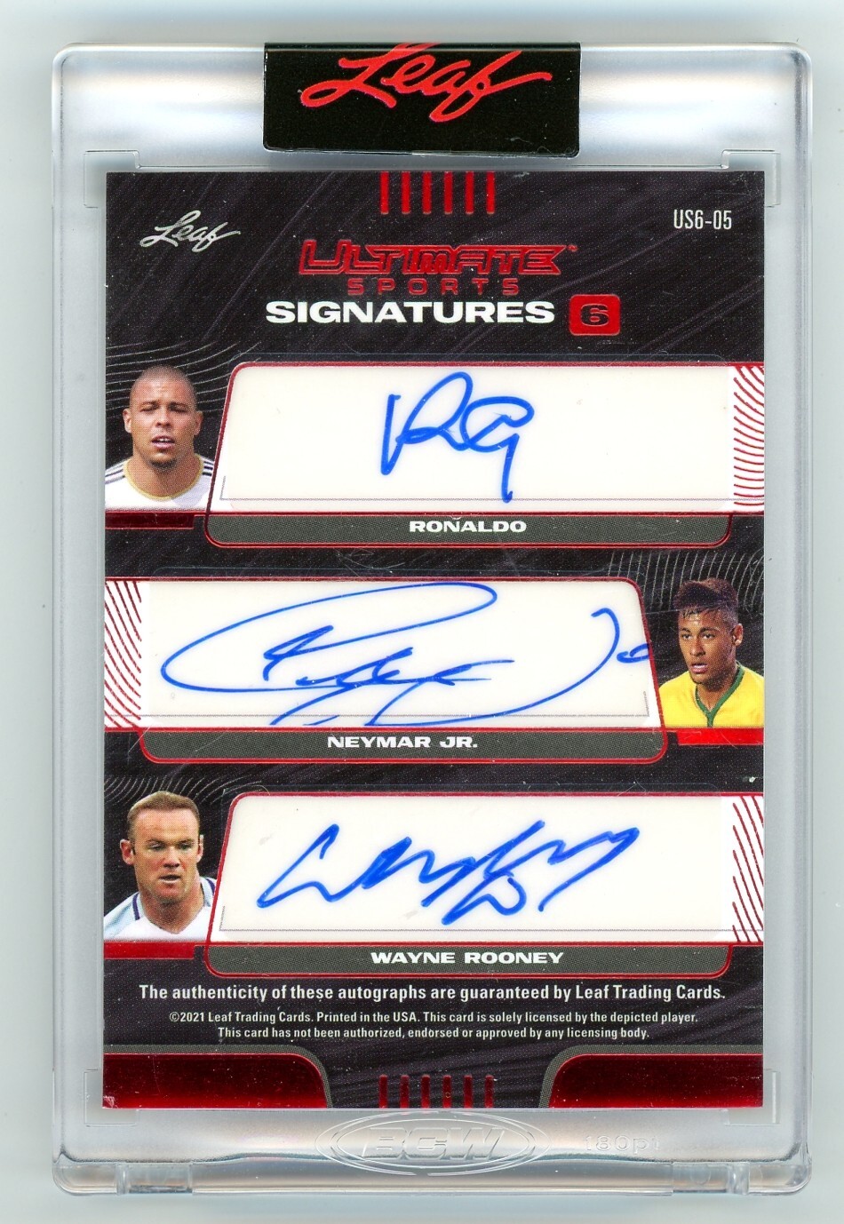 2021 LEAF CRISTIANO MESSI PELE RONALDO R9 NEYMAR WAYNE ROONEY ...