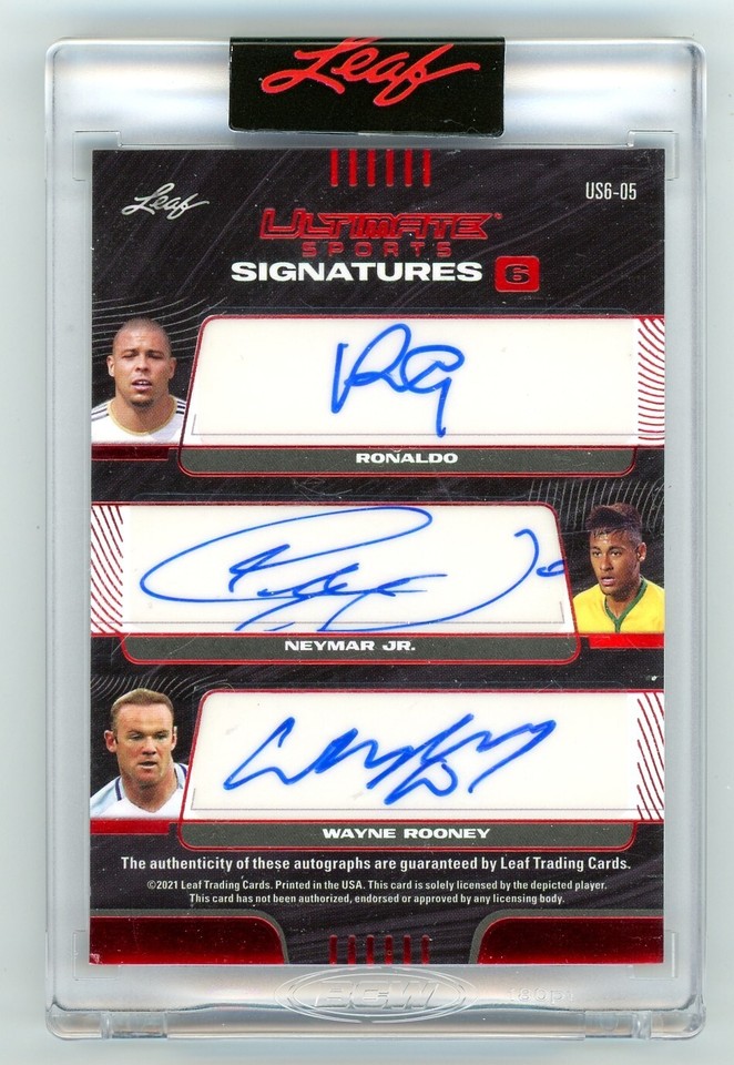 2021 LEAF CRISTIANO MESSI PELE RONALDO R9 NEYMAR WAYNE ROONEY ...