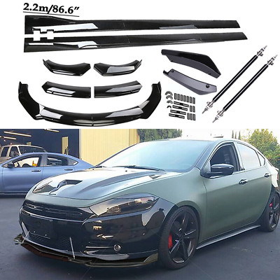 Front Bumper Spoiler Body Kit / Side Skirt/Strut Rods For Dodge Dart ...