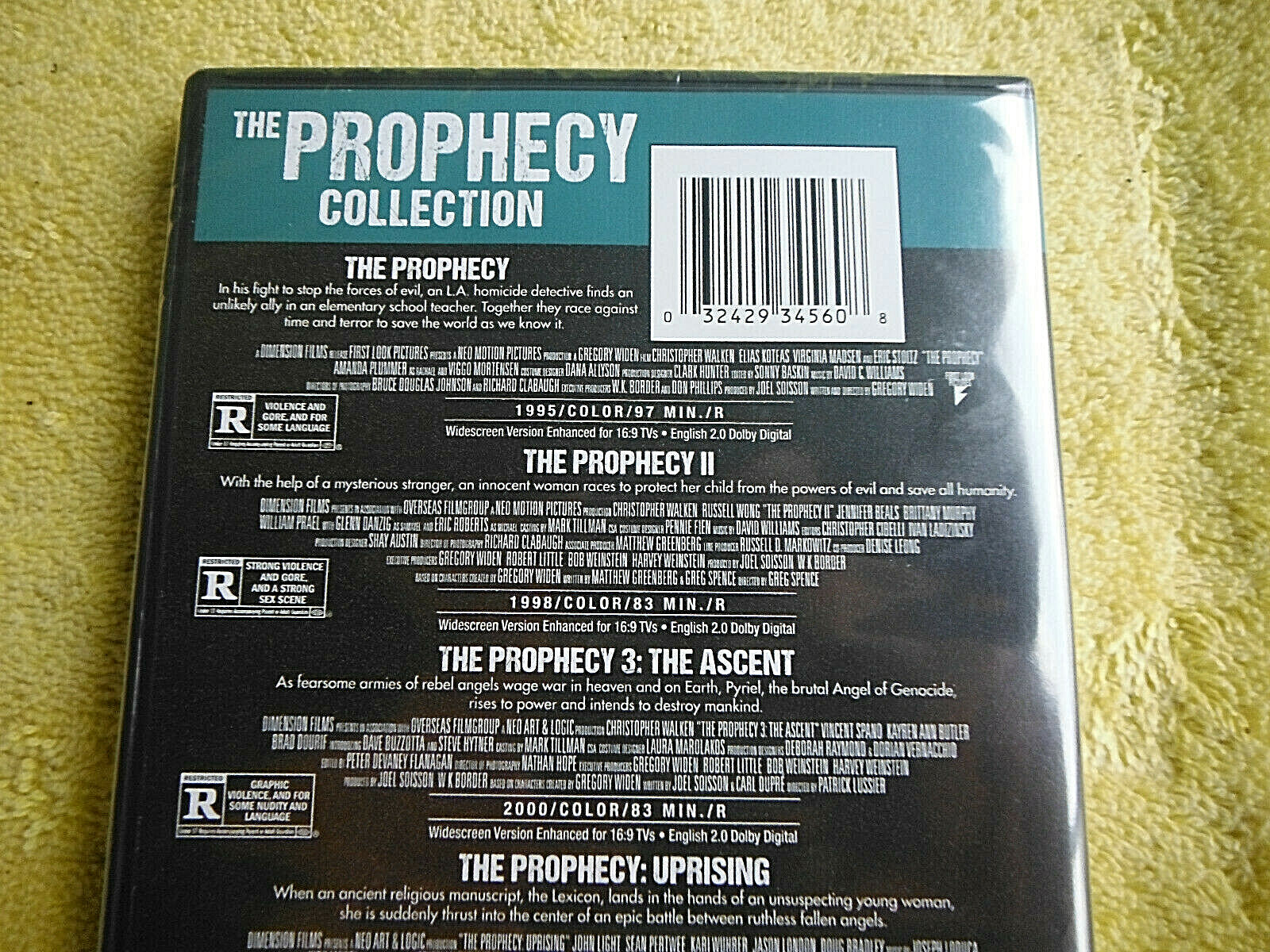 NEW/SEALED 5 FILM DVD! CHRISTOPHER WALKEN IN: THE PROPHECY CLASSICS ...