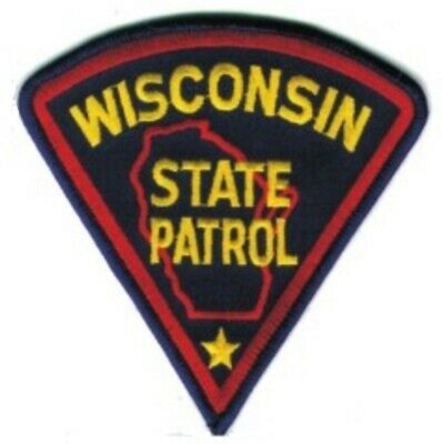 WISCONSIN STATE POLICE -- POLICE EMBROIDERED BADGE SIZE PATCH 3" - NEW ...