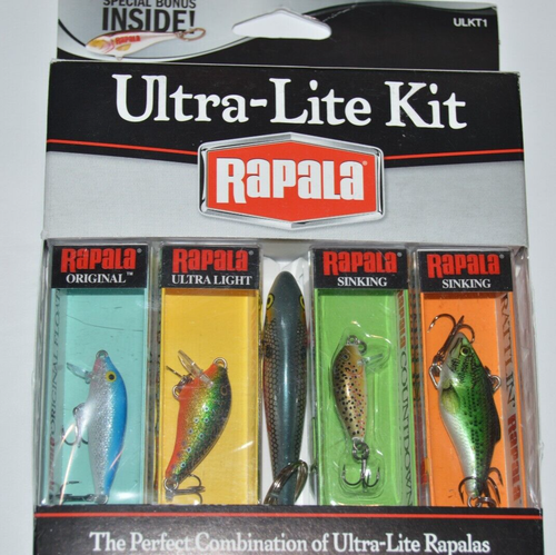 rapala ultra lite kit fishing lures with shad rap key ring assortment ...