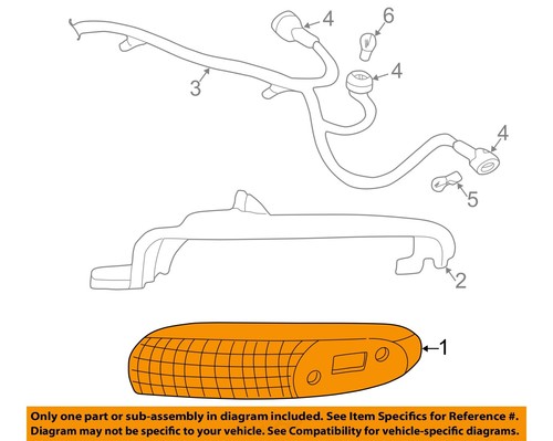 GM OEM 97-04 Corvette Front Lamps Combination Lamps-Park Side Lamp ...
