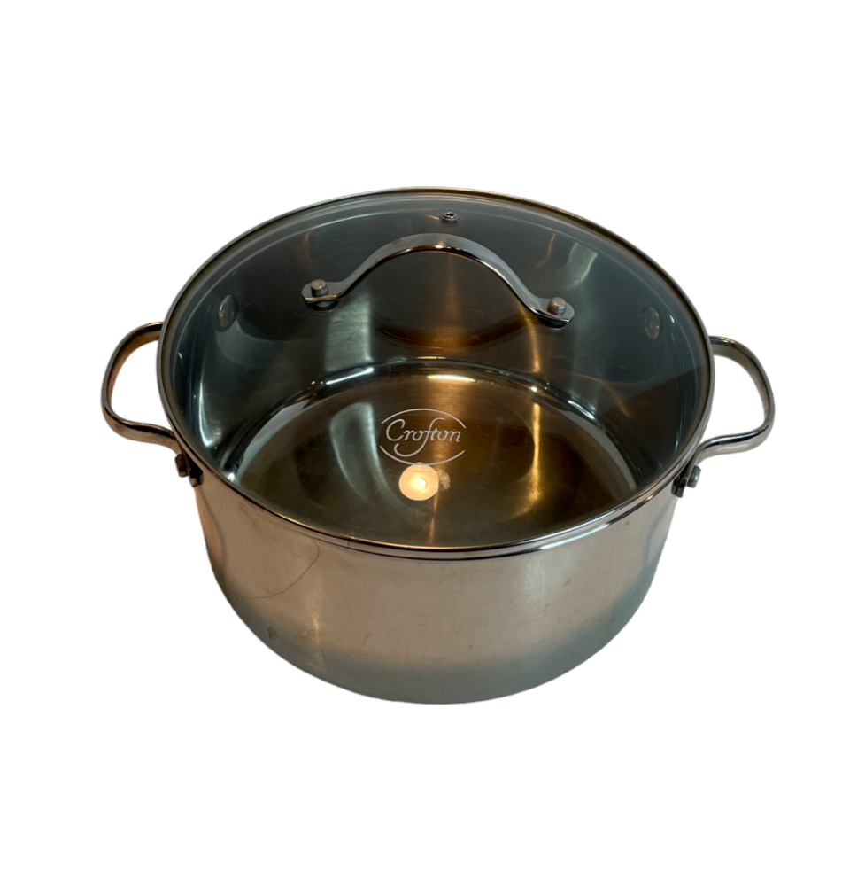 Crofton 5-6 qt. Stainless Steel Stock Pot Pan 11” Copper Bottom w/ Lid ...