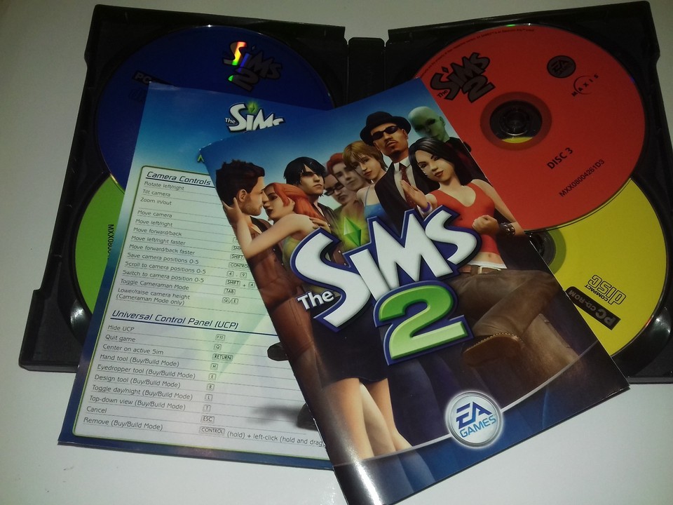 SIMS 2 BIG CASE 4 DISC COMPLETE PC Game 014-036 | eBay