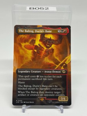 The Balrog, Durin's Bane - Borderless #0405 (NM) Lord of the Rings LTR ...