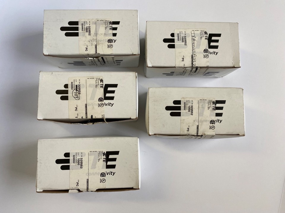 TE Connectivity 320552, Pressure Type Ring Tongue Terminal, 5 Boxes ...