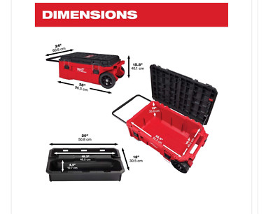 Milwaukee Packout Rolling Tool Chest with Dual Stack Top, 38in.L x 24in ...