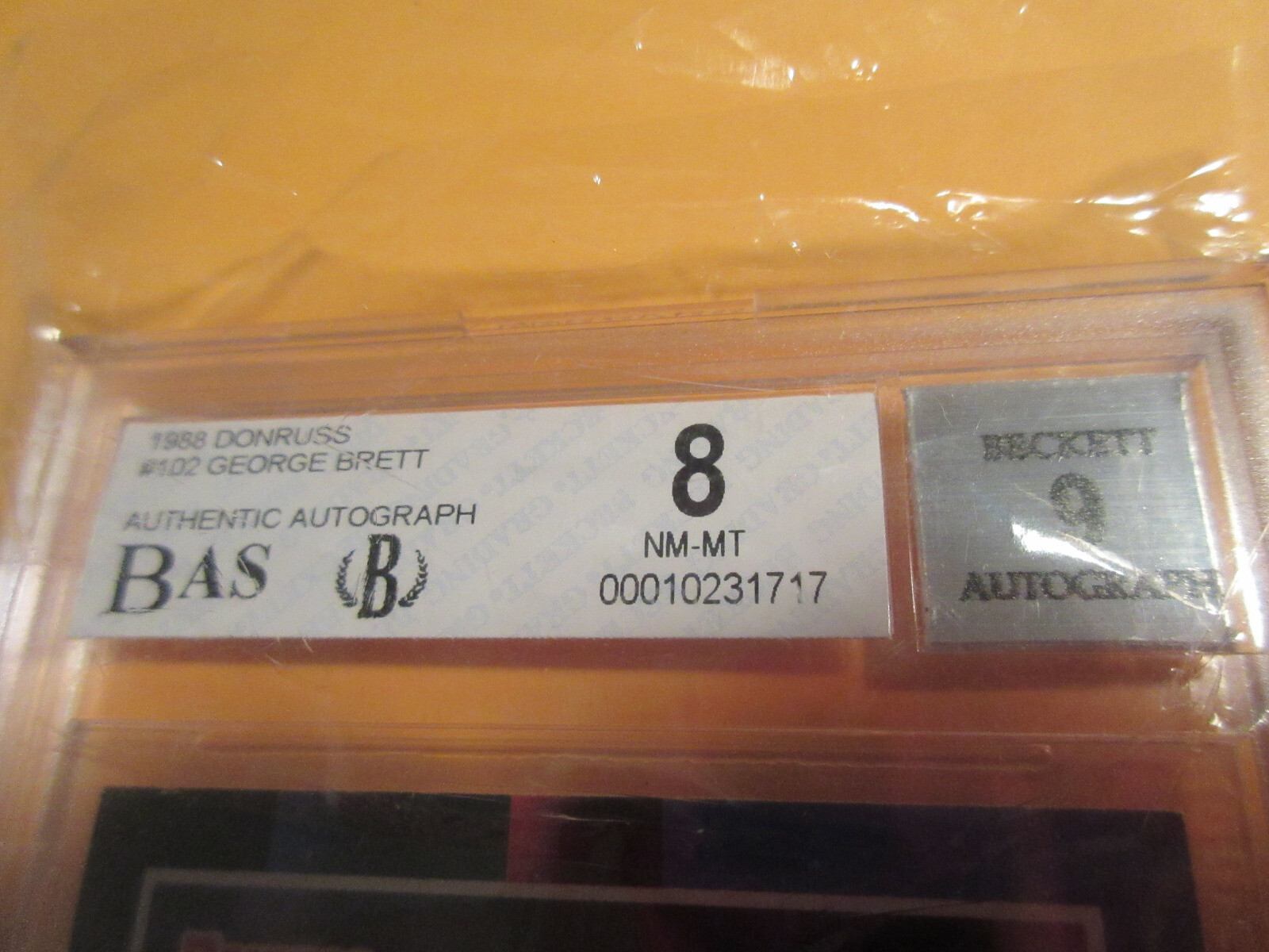 1988 DONRUSS-GEORGE BRETT #102-KANSAS CITY ROYALS-BAS-00010231717-NM ...