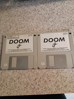 DOOM (1993) GAME SHAREWARE - 2 3.5" Floppy Disk Only | eBay