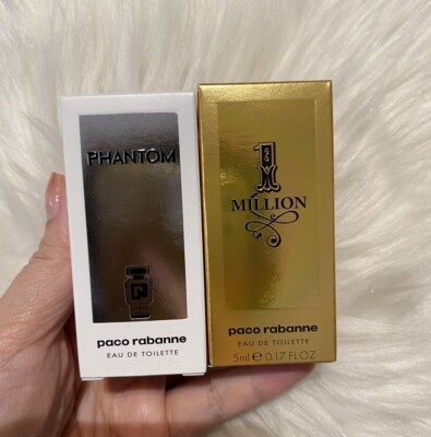 New Sealed Paco Rabanne Miniature Perfume 1 Million & Phantom 5mlx2 ...