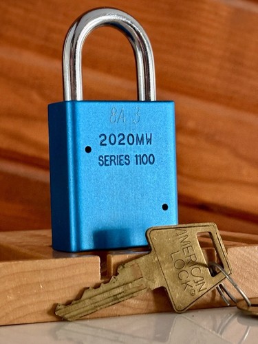 American Lock 1100 Series Padlock W/ Key Locksport Locksmith Collector ...