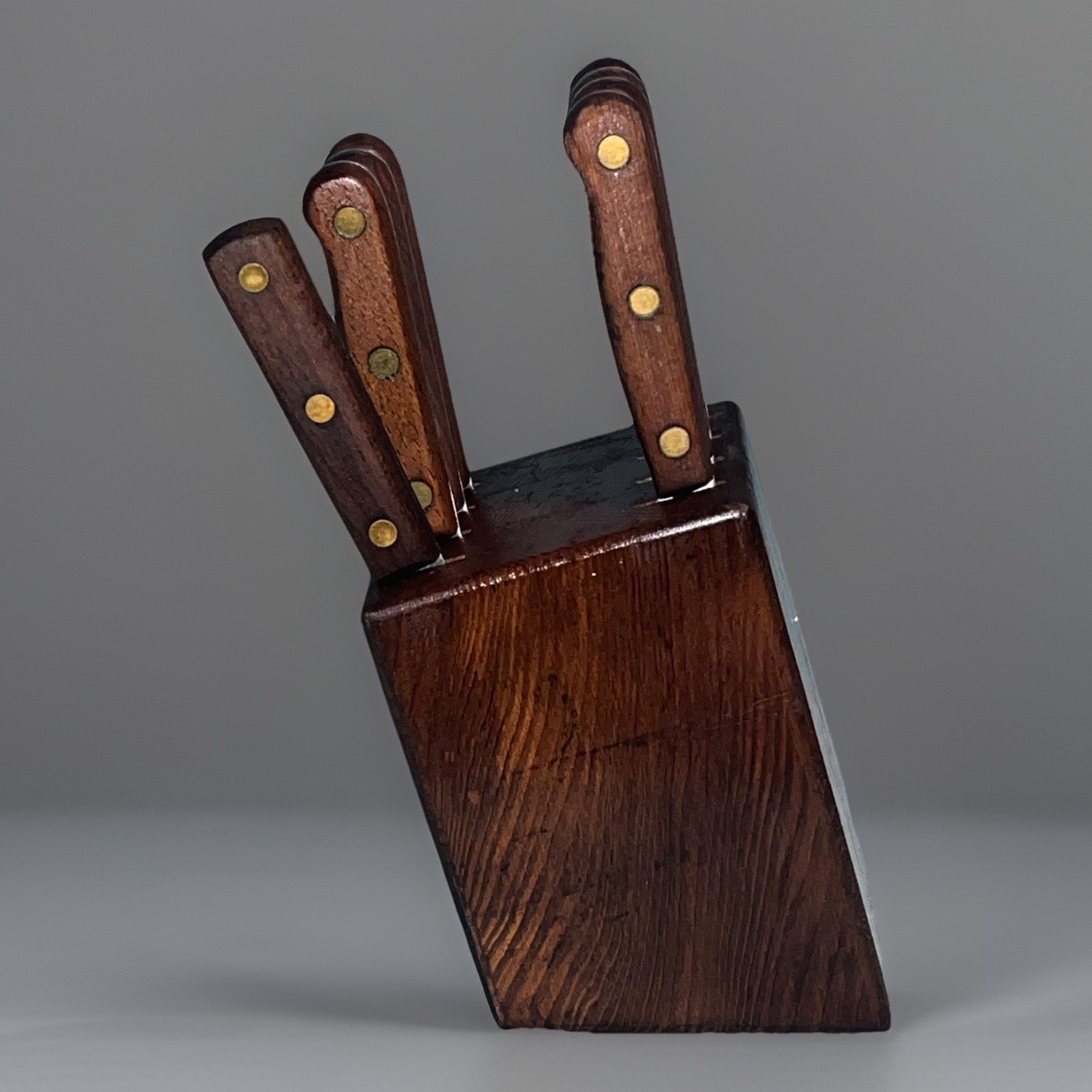 Vintage Old Homestead Knife Set 7 Steak Knives 1 Paring Knife Mtd. In ...
