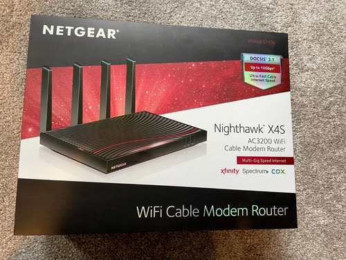 NETGEAR Nighthawk X4S AC3200 WiFi Cable Moden Router Model C7800 | eBay