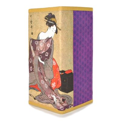 SET of 2 Japanese Rice Paper Wallets Checkbook Cover Ukyoe Geisha Made ...