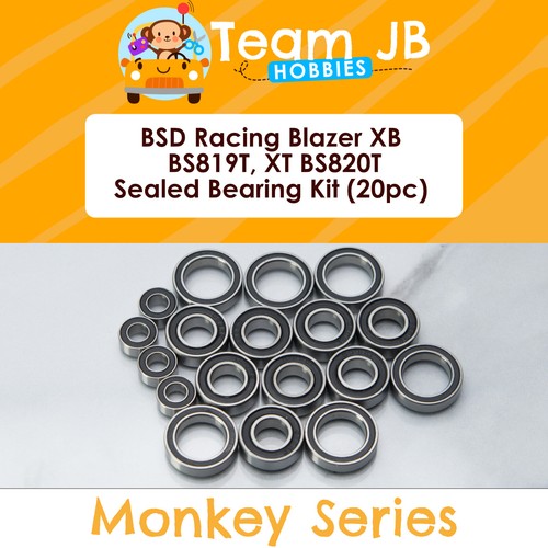BSD Racing Blazer XB BS819T, XT BS820T - 18 Pcs Rubber Sealed Bearings ...