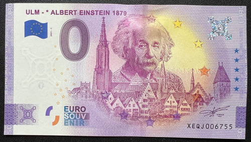 0 Euro-Schein, Ulm - * Albert Einstein, XEGJ 2021-1 | eBay.de