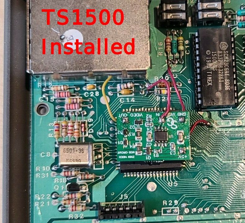 ZX81/TS1000/TS1500 composite video board - assembled & tested - FREE ...