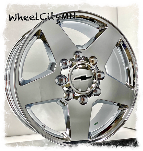 20 inch chrome 2011 2020 Chevy Silverado 2500 3500 OE replica wheels ...