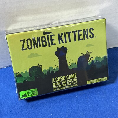 New Sealed ZOMBIE KITTENS Cat Card Game A Game by Exploding Kittens | eBay