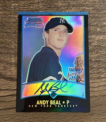 2001 Bowman Chrome Rookie Andy Beal Refractor Auto RC /500 #344 | eBay