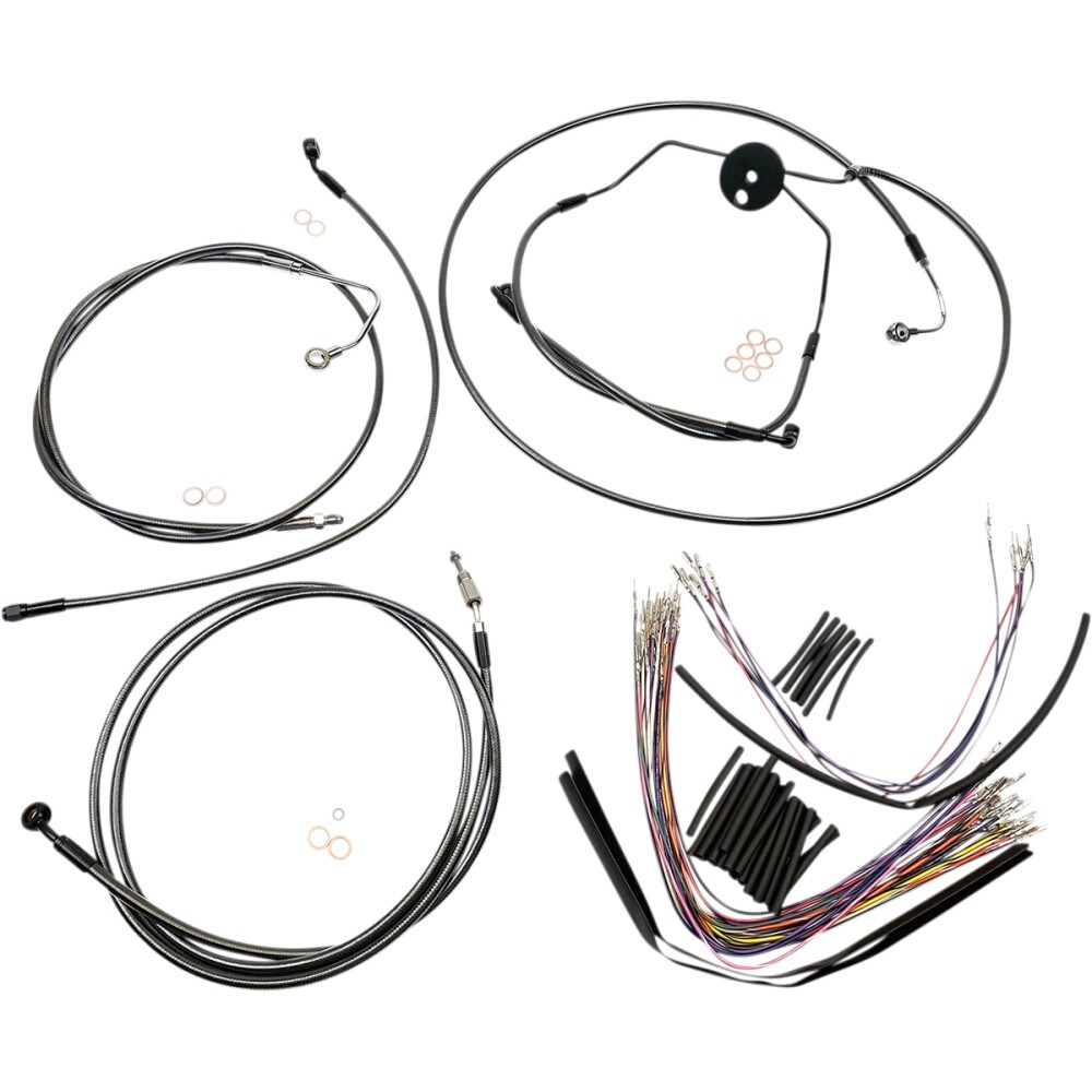Magnum - 487001 - Black Pearl Handlebar Installation Kit for 12-14in ...