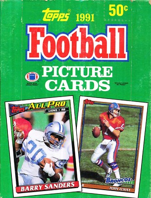 1991 TOPPS FOOTBALL BOX 36 PACKS, 16 CARDS PER PACK (READ) | eBay