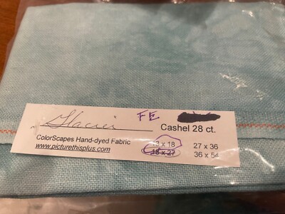 28 ct Picture This Plus GLACIER Cashel Linen 12 1/2 x 18" | eBay