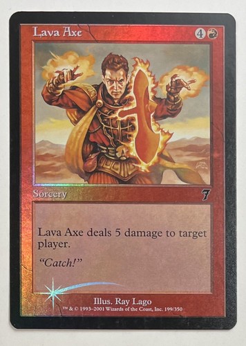 MTG LAVA AXE (FOIL) 7th Edition (OldManMTG 003-352) | eBay