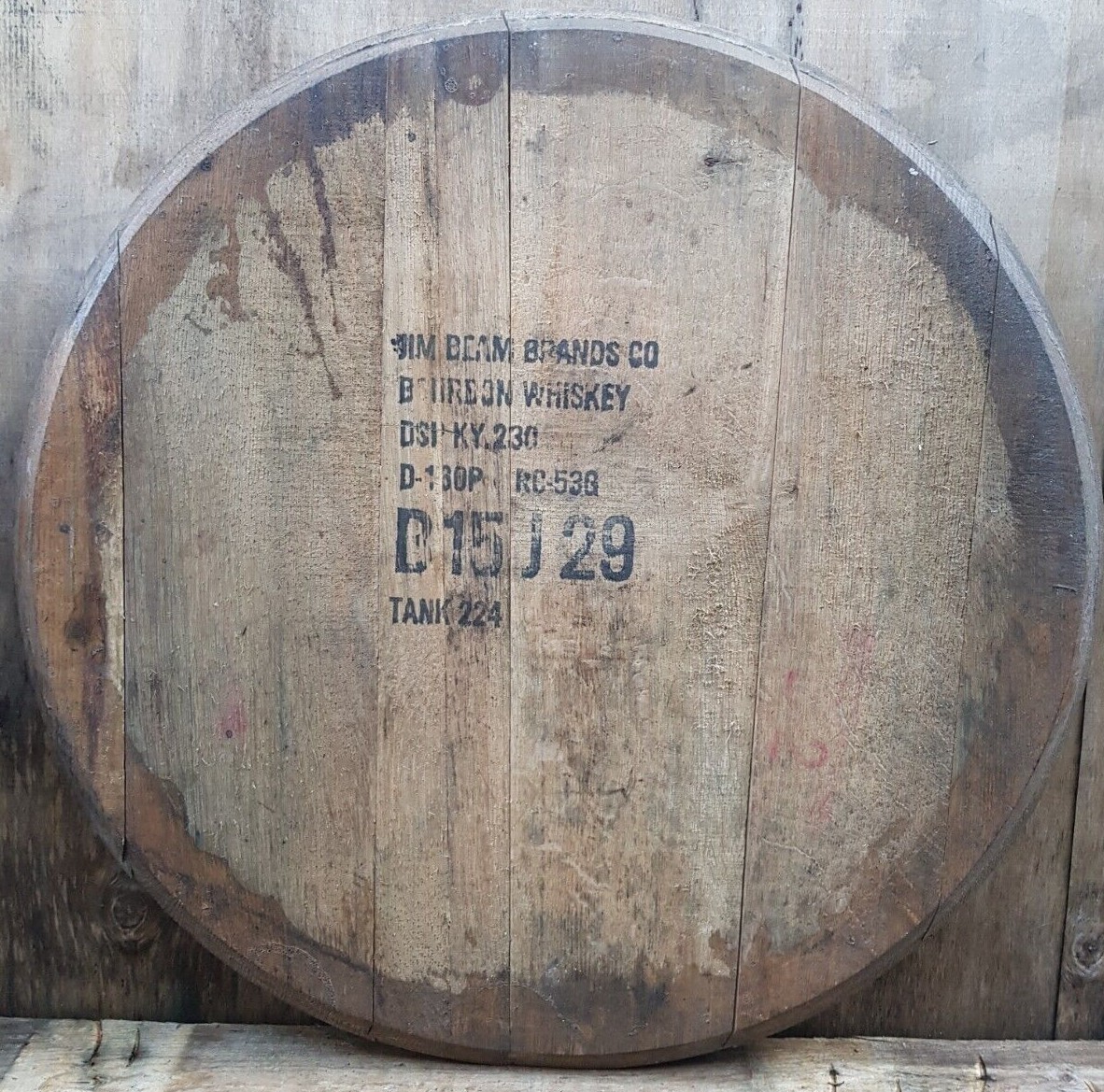Reclaimed Whisky Cask End, 21" Whiskey barrel lids, oak barrel tops ...
