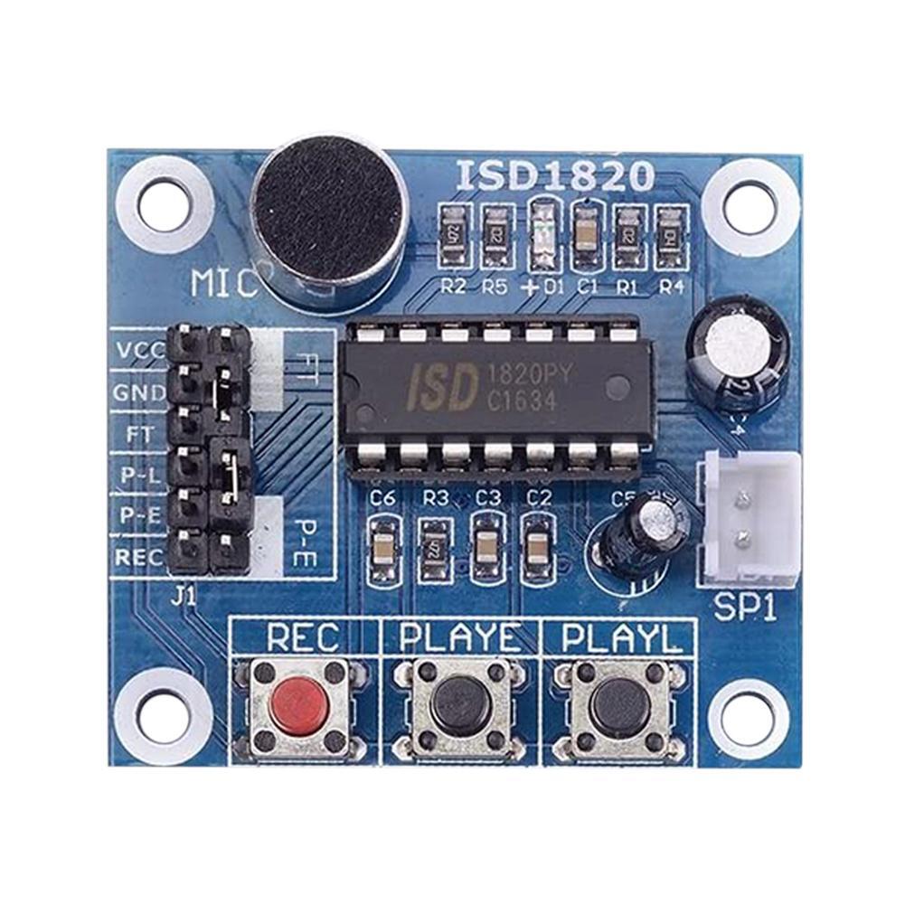 ISD1820 Voice Recording Recorder Module with Mic Sound Audio ...