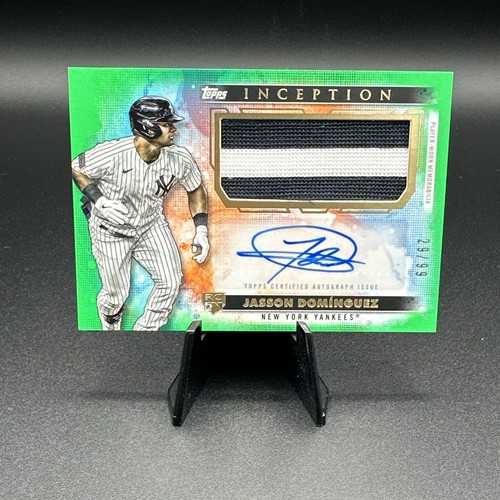 2024 Topps Inception Jasson Dominguez Green Rookie Patch Auto /99 ...
