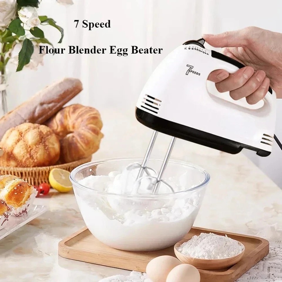 Electric Hand Mixer 7 Speed – Handheld Food Beater for Baking & Kitchen ...