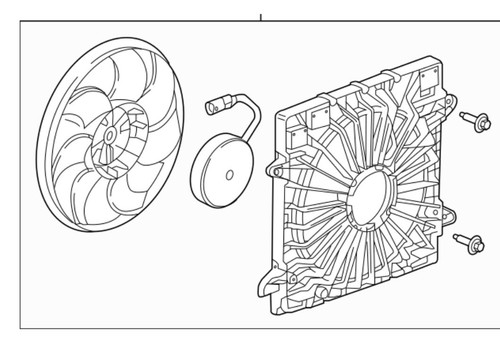 Genuine GM Engine Cooling Fan Assembly 23412299 | eBay
