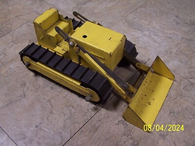 Vintage Pressed Steel Structo Excavator Bulldozer Yellow | eBay
