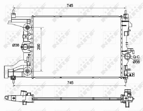 Kühler Wasserkühler Chevrolet Cruze, Orlando, Opel Astra J, Zafira ...