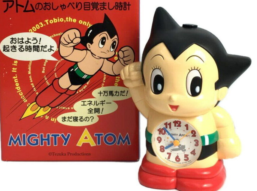 RHYTHM Astro Boy Talking Alarm Clock Atom Rare Japan Anime Tezuka Osamu ...
