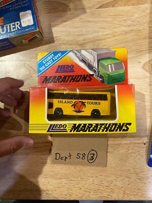 LLEDO MARATHONS DIECAST - ISLAND TOURS COACH Yellow Birds BUS | eBay