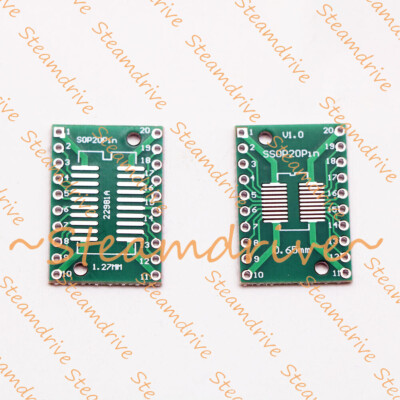 SOP20 TSSOP20 DIP20 PCB SMD DIP/Adapter Plate Pitch 0.65/1.27mm(1pcs ...