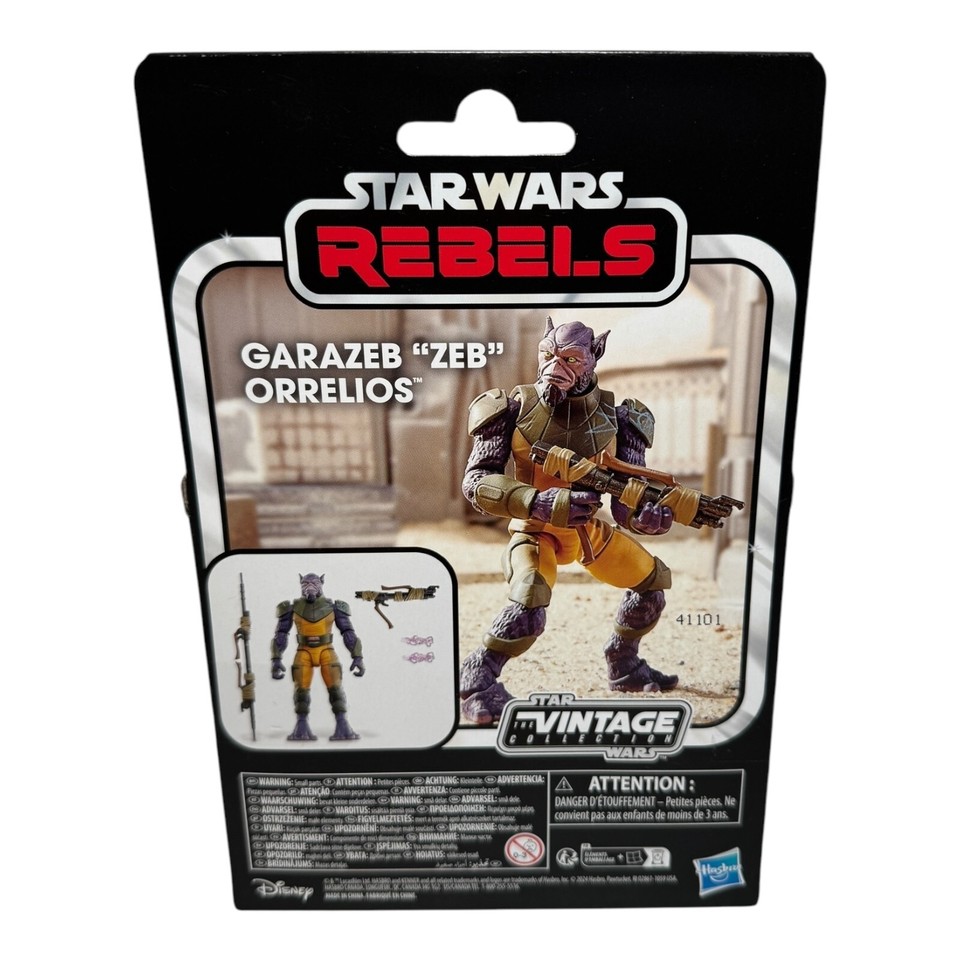 Star Wars Vintage Deluxe Rebels 3.75” Garazeb “Zeb” Orrelios Action ...