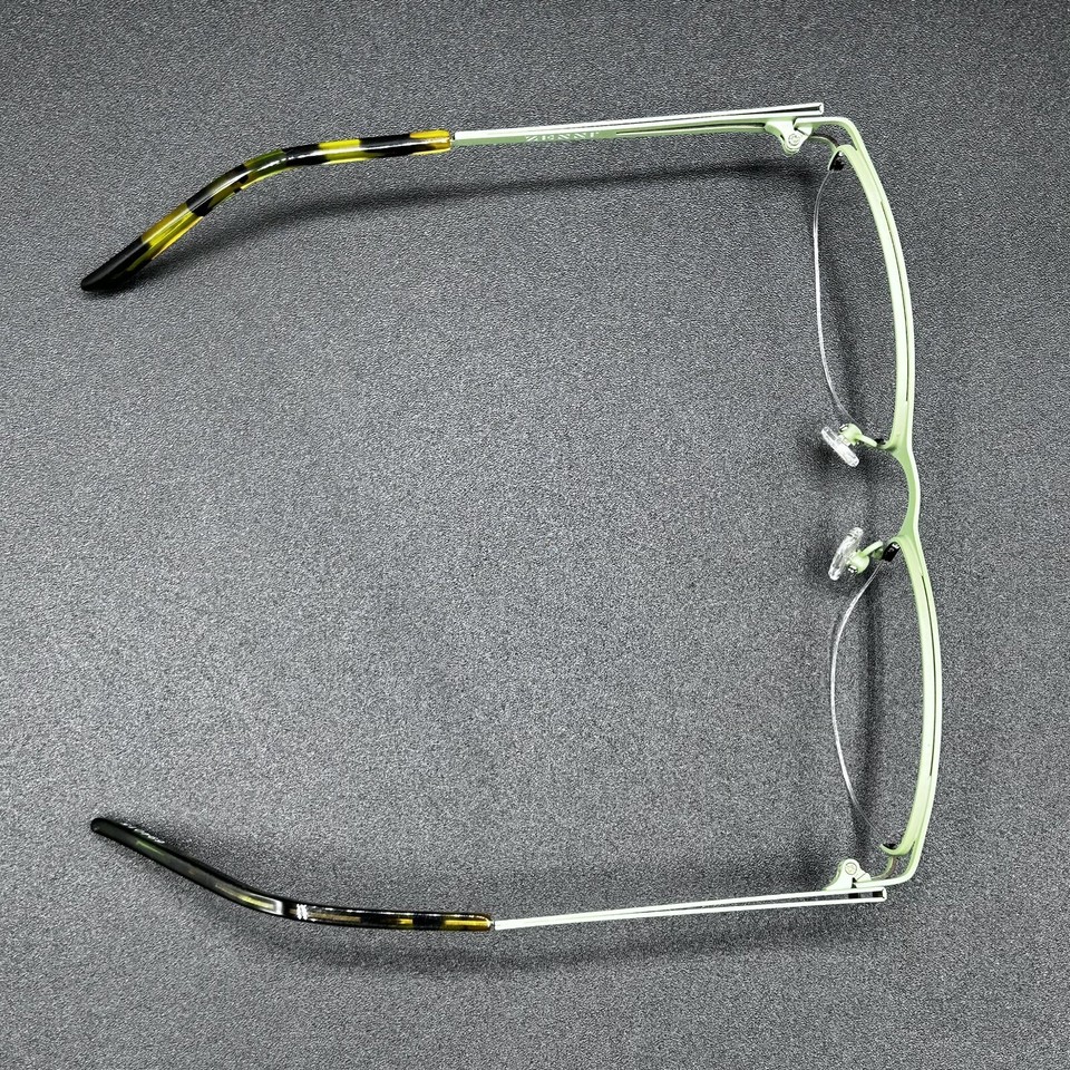 Zenni 694015 Half-Rim Eyeglasses Frame Brown Jade 51-17-136 Used | eBay