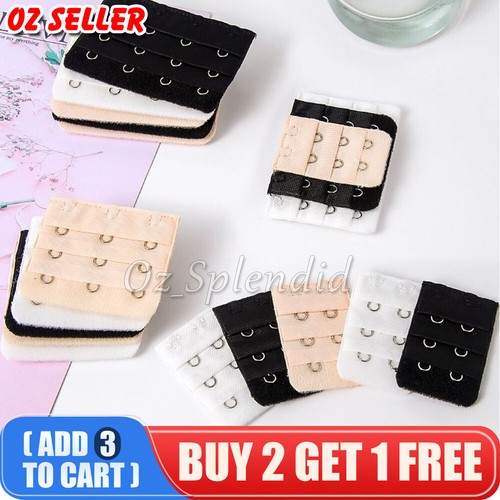 Clip On Bra Extender Extension 2 3 4 Hooks Ladies Plus Size Maternity ...