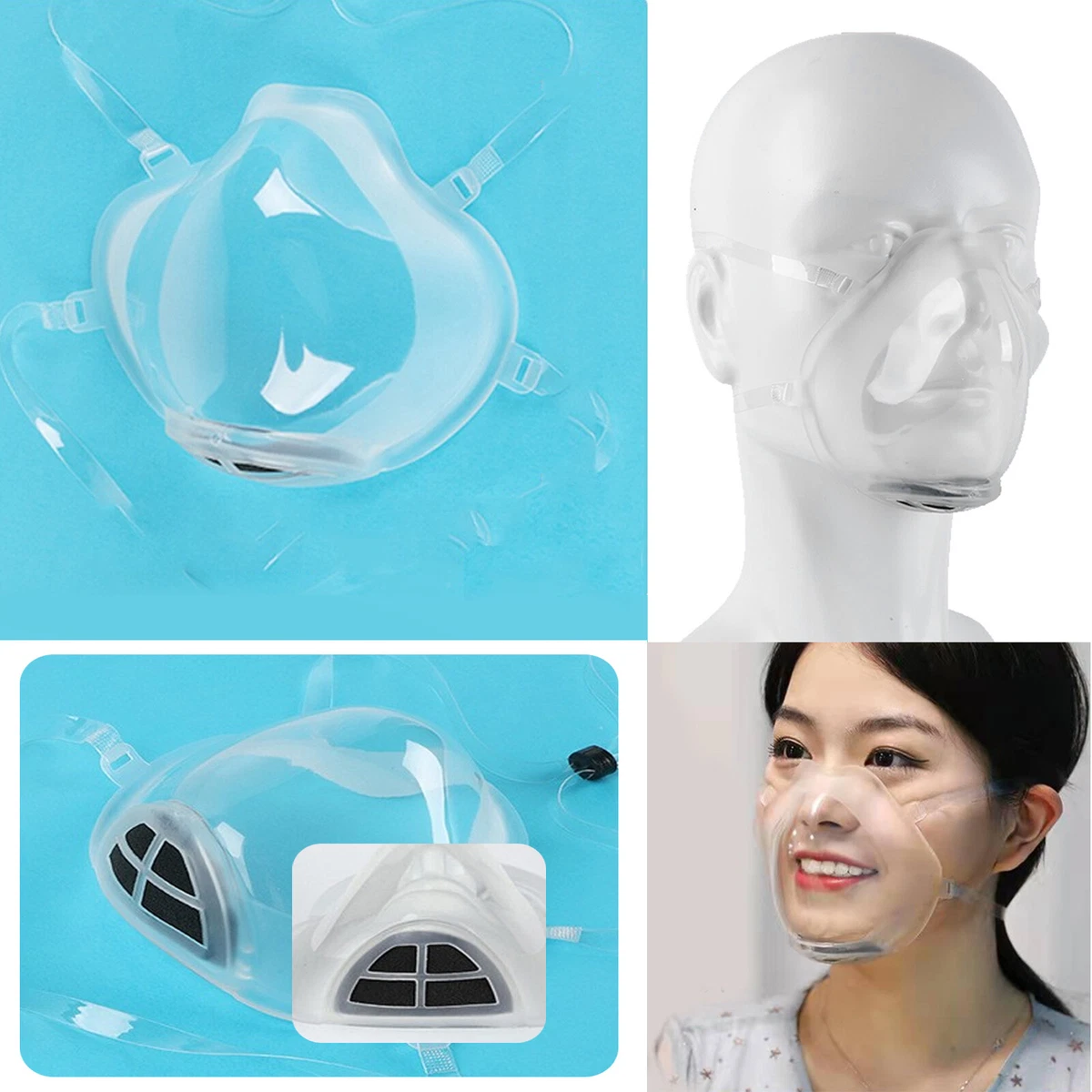 Transparent Mask With Makeup