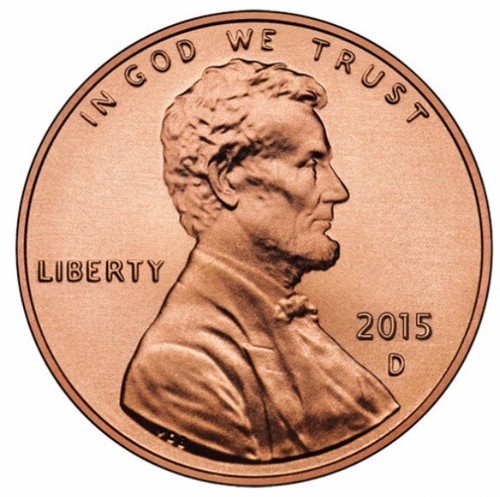 2015 D Lincoln Shield Cent Denver Mint BU (1) Coin From Bank Roll ...