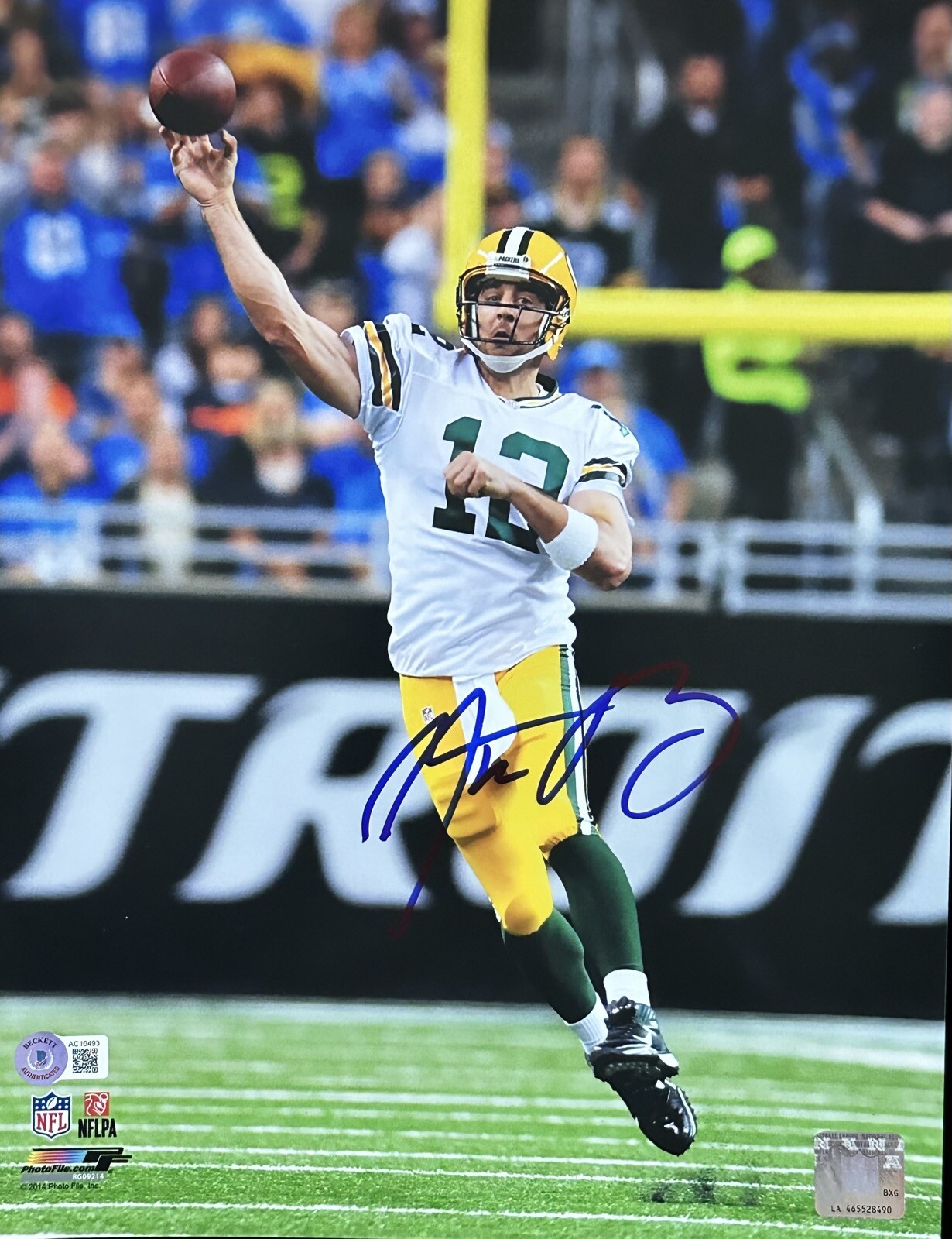 Aaron Rodgers | Autographed Football Memorabilia & NFL Merchandise