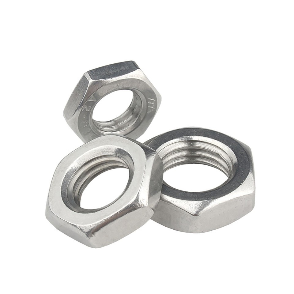 Fine Pitch Thread Hexagon Half /Thin / Lock Nuts Metric M6-M30 Nuts A2 ...