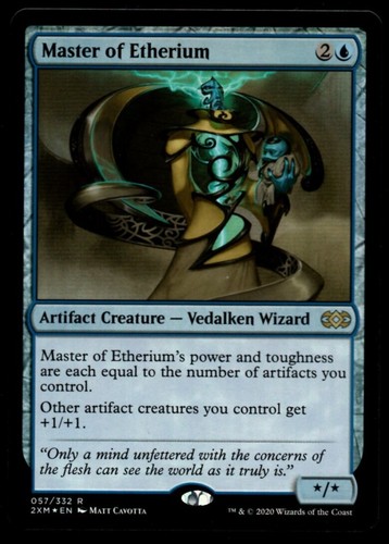 MRM ENGLISH FOIL Master of Etherium - Master of Etherium NM MTG magic ...