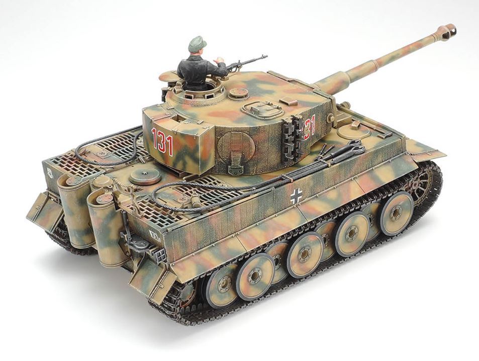Tamiya 35194 WWII German Tiger I Mid-Production 1/35 Scale Plastic ...